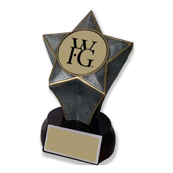 Cast Resin Star Mylar Trophy – WFG Store