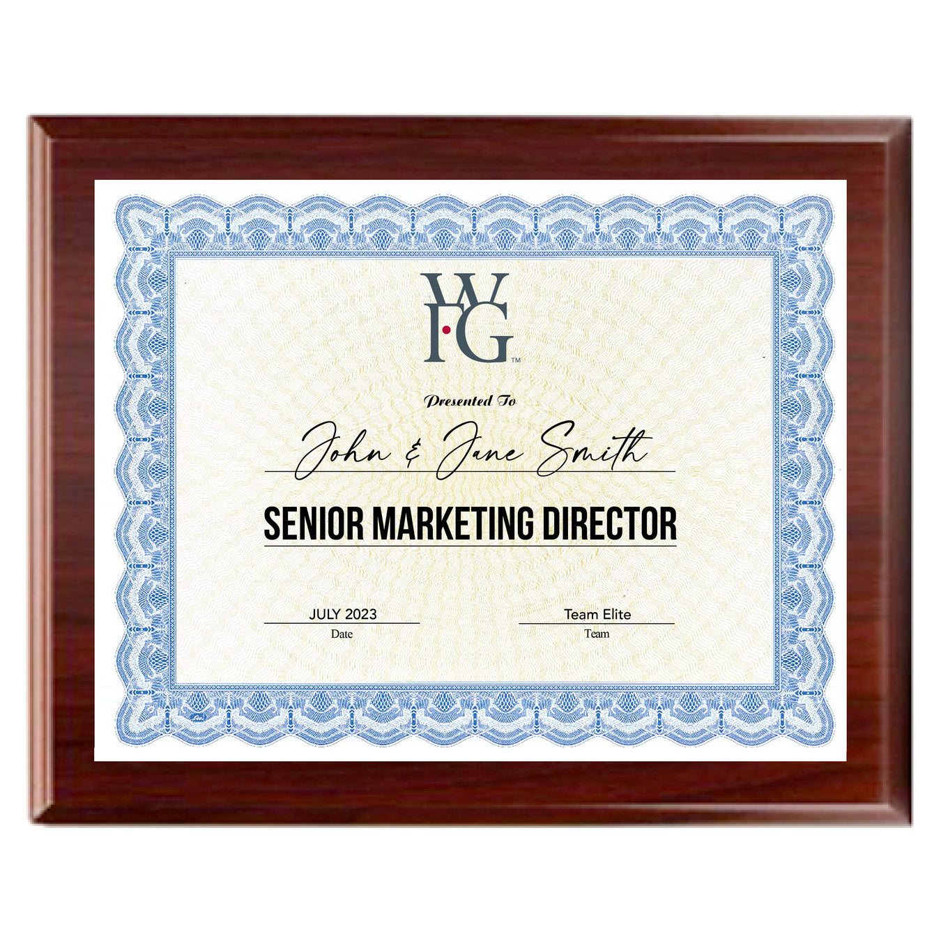 Certificates – WFG Store