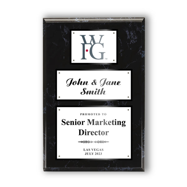 Classic Color Sublimated Plaque on Black Marble Board – WFG Store
