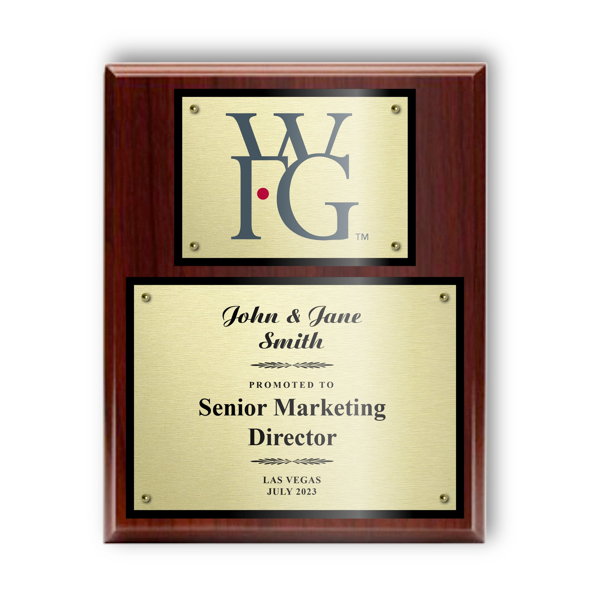 Classic Color Sublimated Plaque on Cherry Board – WFG Store